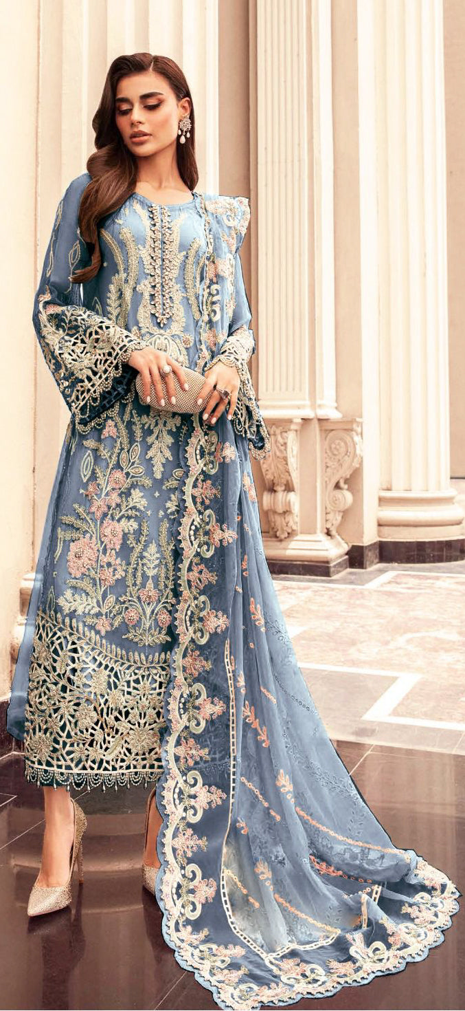 Maria.B Unstitched 2 Piece – Designerstudioofficial